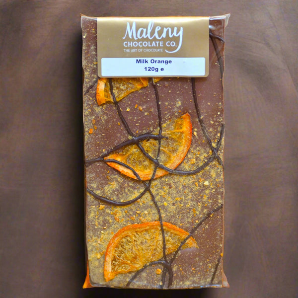 Maleny Chocolate Co Milk Orange (120g) – Delish Box Co